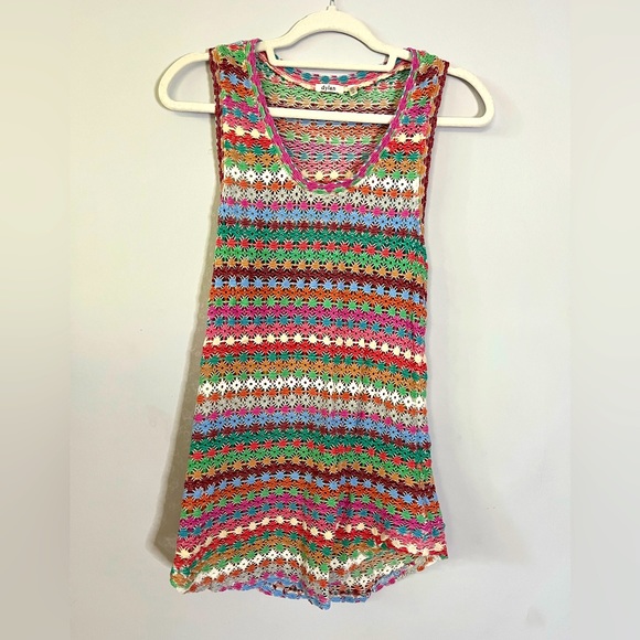 dylan | Tops | Dylan Rainbow Crocheted Tank Size Medium | Poshmark